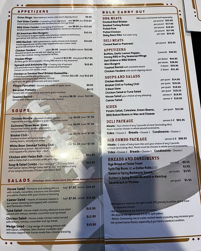 A menu that reads like a love letter to American comfort food classics. Decision paralysis has never been so delicious.