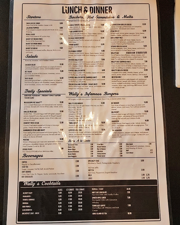 The menu reads like a love letter to comfort food classics. Each description promises a dish worth setting your alarm for.