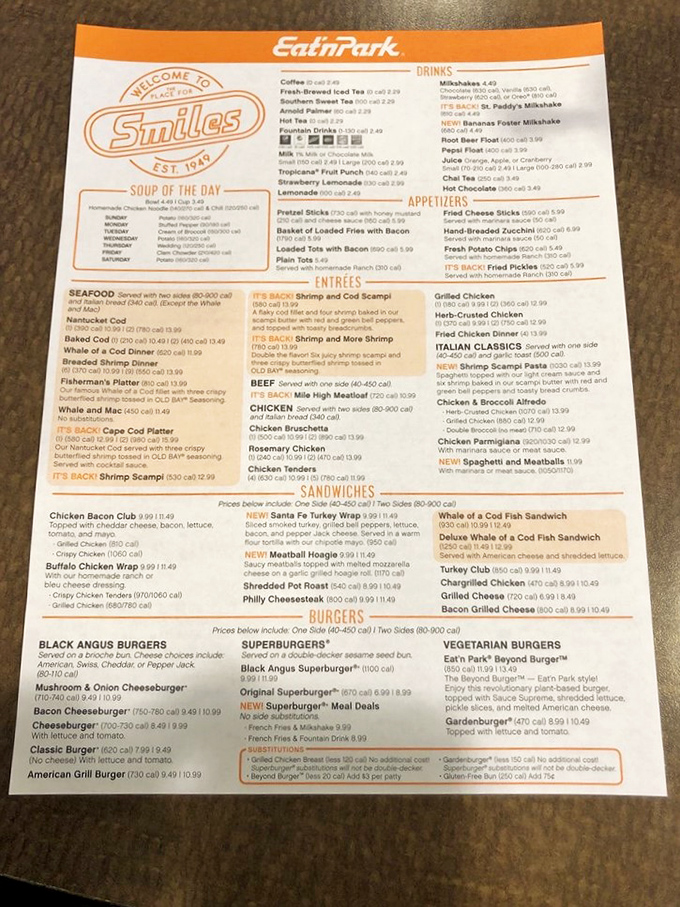 The menu reads like a love letter to American comfort food classics, with something to satisfy every craving from dawn till dusk.