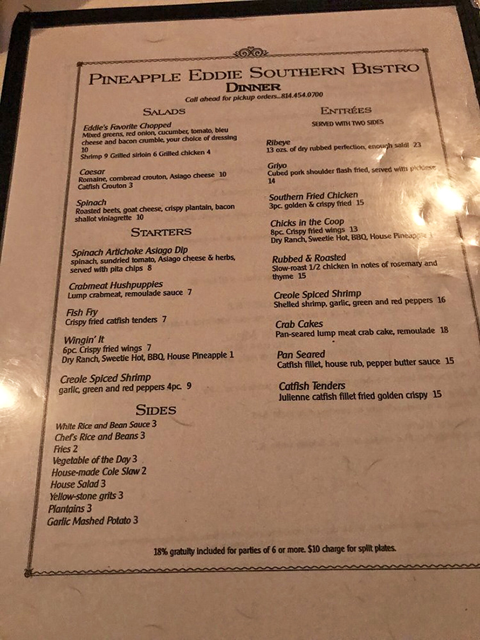 This menu reads like a love letter to Southern cuisine, with enough creative twists to make even the most jaded foodie swoon.