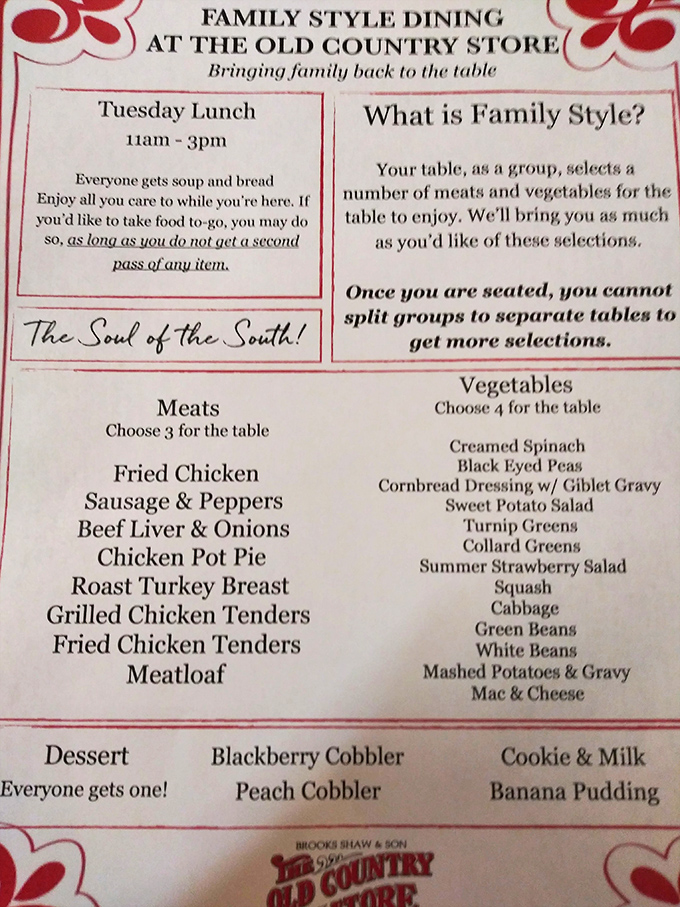 This isn't just a menu &ndash; it's a love letter to Southern cuisine. "The Soul of the South" isn't marketing; it's a promise delivered with every bite.