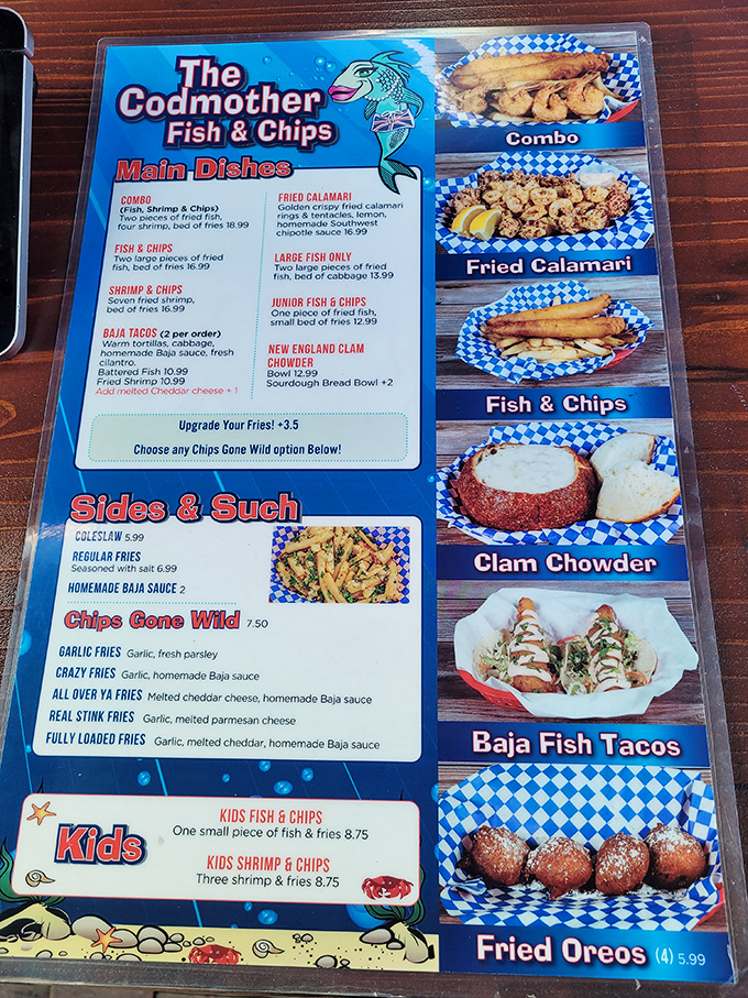 A menu that reads like a love letter to the sea, with prices that won't require a second mortgage.