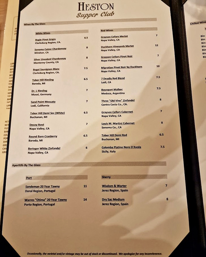 A wine list that spans from California to Sicily, proving great steakhouses know that the perfect pour is as important as the perfect sear.