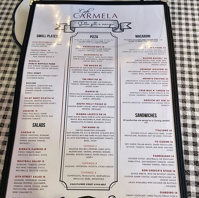 A menu that reads like a love letter to Italian cuisine. Decision paralysis has never been so delicious.