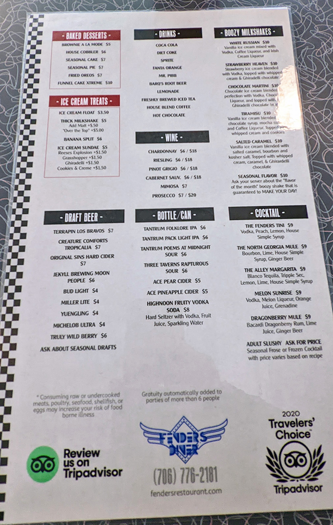 A menu that reads like a love letter to indulgence &ndash; from boozy milkshakes to funnel cake xtreme, this isn't diet food, it's life food.