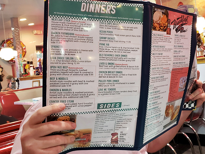 The menu board reads like a greatest hits album of American comfort food, where "diet" is just something your doctor mentioned at your last checkup.