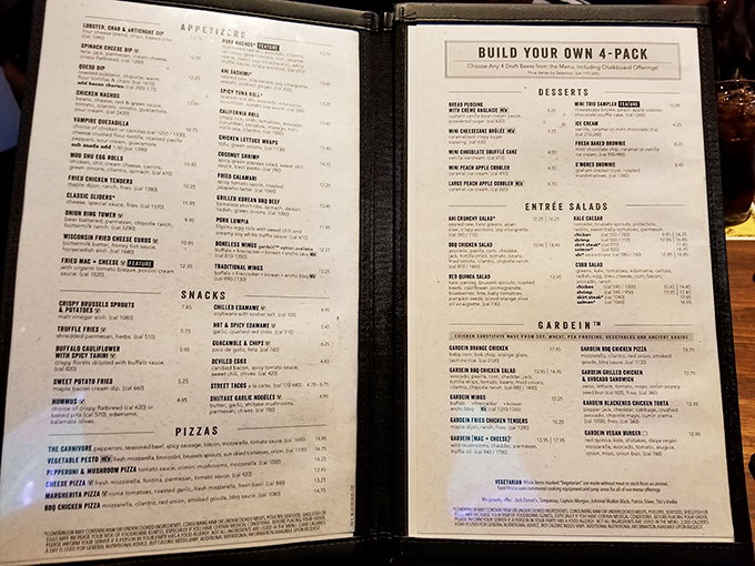 A menu so extensive it could double as light reading material. Decision paralysis has never been so delicious.