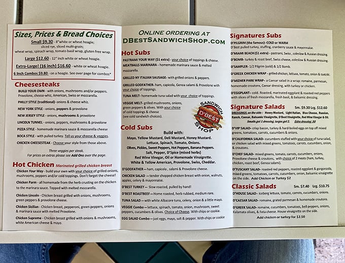 The menu board&mdash;a roadmap to happiness. Study it carefully, or just close your eyes and point. You really can't make a wrong choice here.