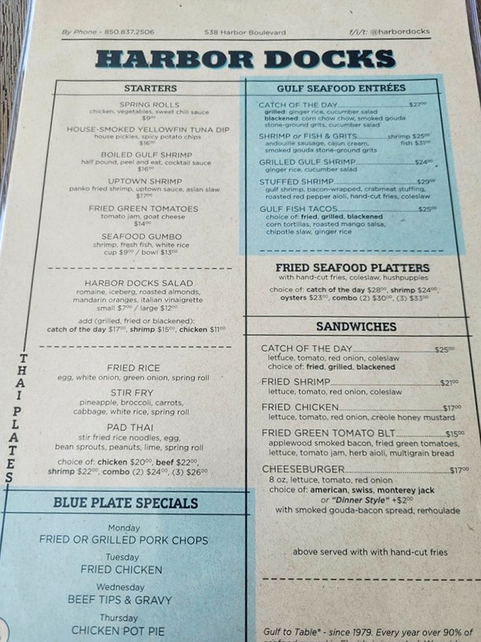 A menu that reads like a love letter to the Gulf &ndash; where "Catch of the Day" isn't marketing speak but an actual report from the morning's boats.