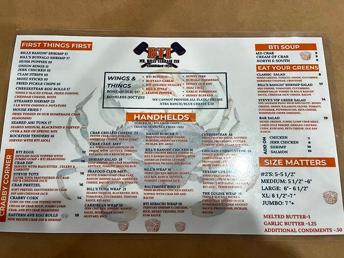 When the menu looks like a newspaper, you know they're serious about giving you options worth reading about.