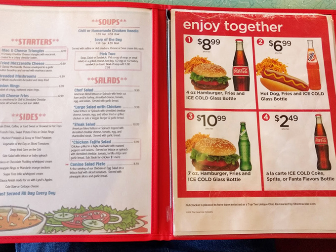 A menu that doesn't need fancy fonts or pretentious descriptions&mdash;just honest food that's stood the test of time in a community that knows good eating.