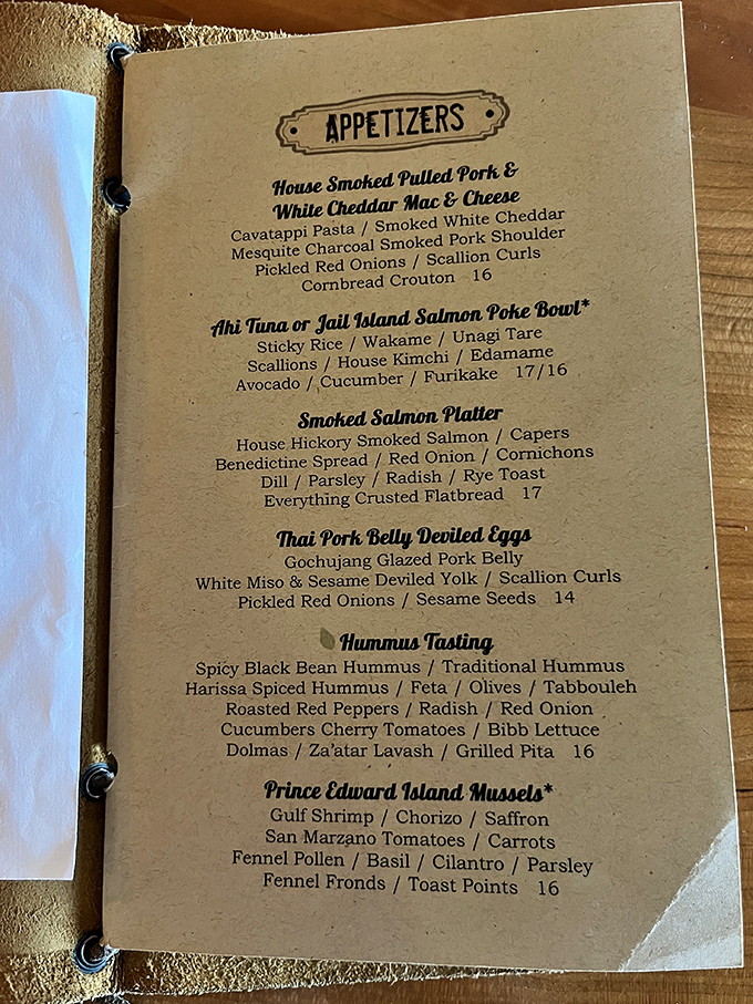 This isn't just a menu&mdash;it's a roadmap to flavor paradise. Each description reads like a love letter to thoughtfully prepared food.