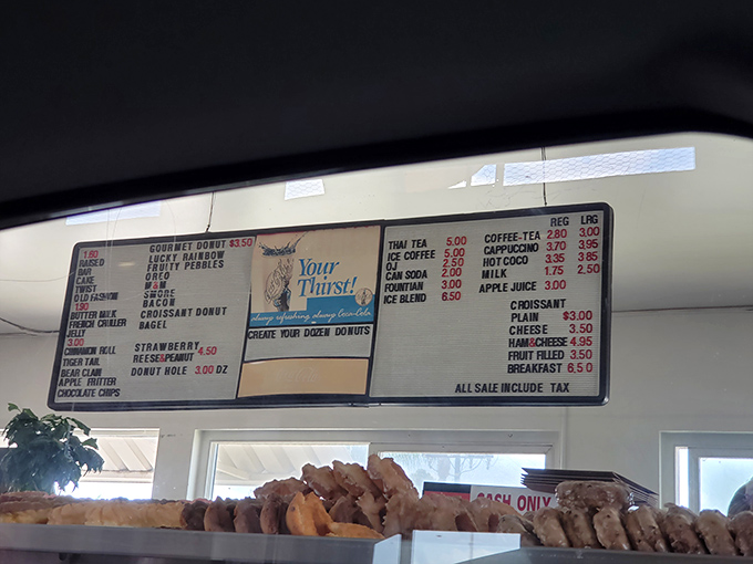 The menu board&mdash;a roadmap to happiness where decisions are deliciously difficult and every choice is the right one.