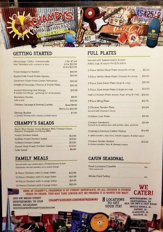 The menu reads like a love letter to Southern comfort food. Those three magic words&mdash;"freshness is important"&mdash;explain why everything tastes so heavenly.