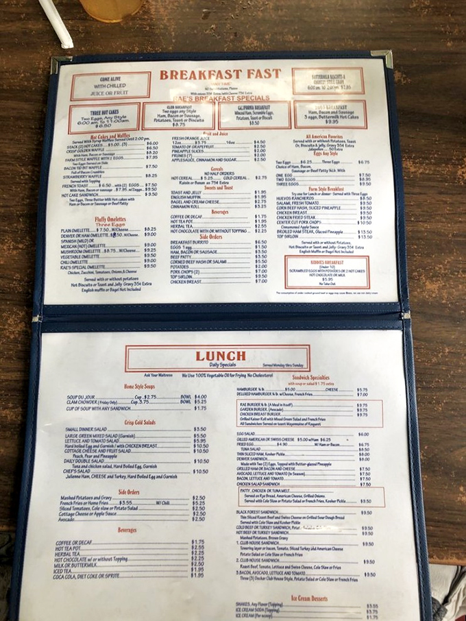 This menu reads like a love letter to American breakfast, promising comfort in every single bite.