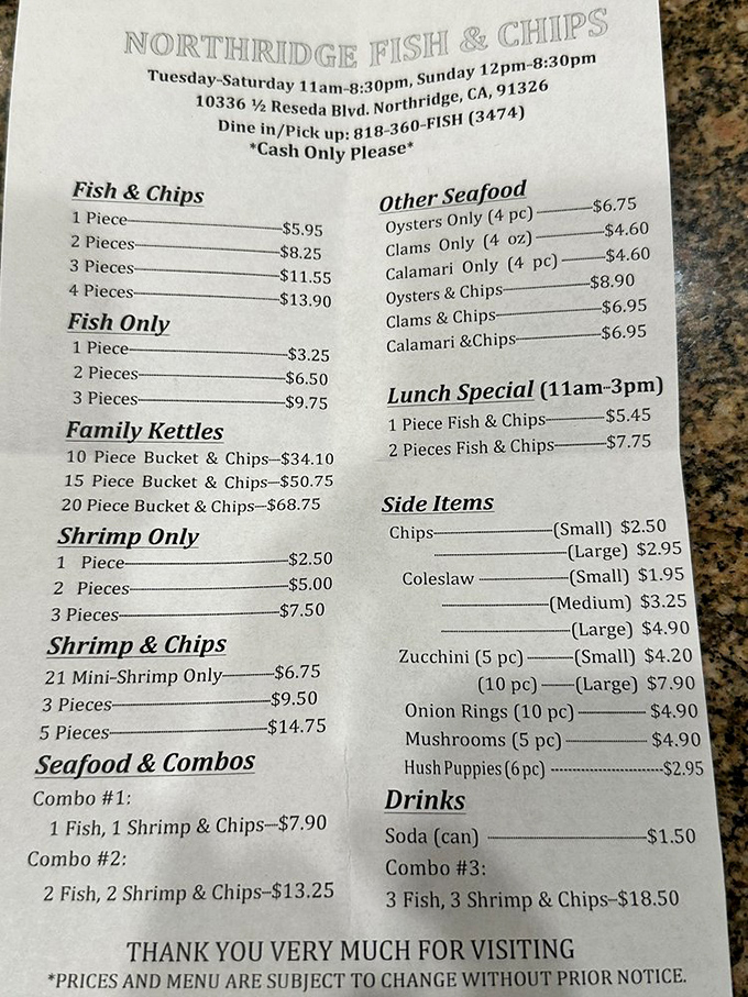 A menu of beautiful simplicity. No avocado toast, no fusion experiments &ndash; just seafood perfection that hasn't needed updating for decades.