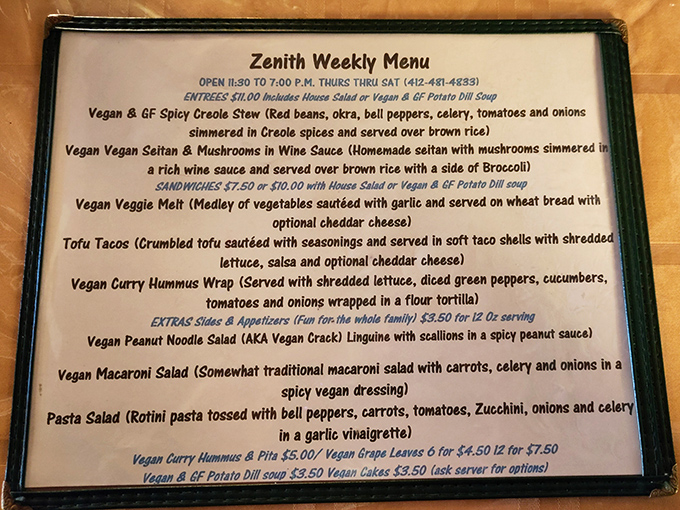 A menu that reads like a love letter to plant-based cooking. No sad salads here&mdash;just dishes that make vegetables the rockstars they deserve to be.