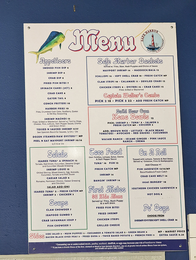A menu that reads like a love letter to the ocean, where "market price" isn't a warning but a promise of freshness.
