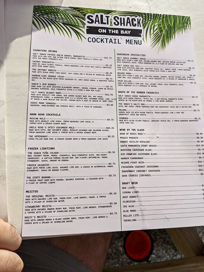 A cocktail menu that reads like poetry for your taste buds and wallet.