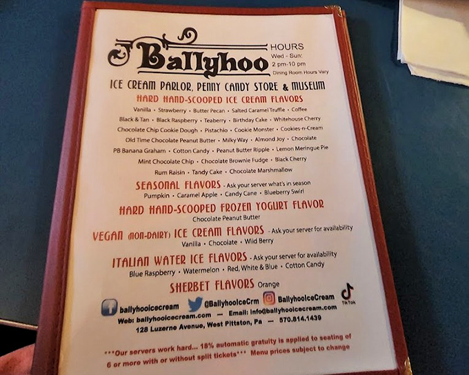 This isn't just a menu&mdash;it's a roadmap to happiness. From Birthday Cake to Cookie Monster, each flavor tells its own delicious story.