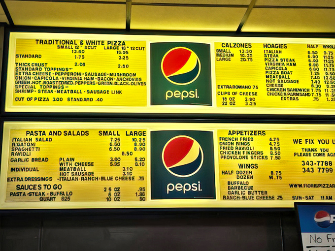 The backlit menu board&mdash;a time capsule of Italian-American classics&mdash;hasn't changed in decades because perfection needs no updates.