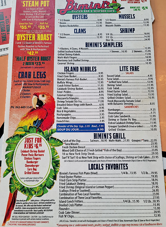 The menu reads like a love letter to seafood lovers. Decisions, decisions &ndash; it's a delicious dilemma!