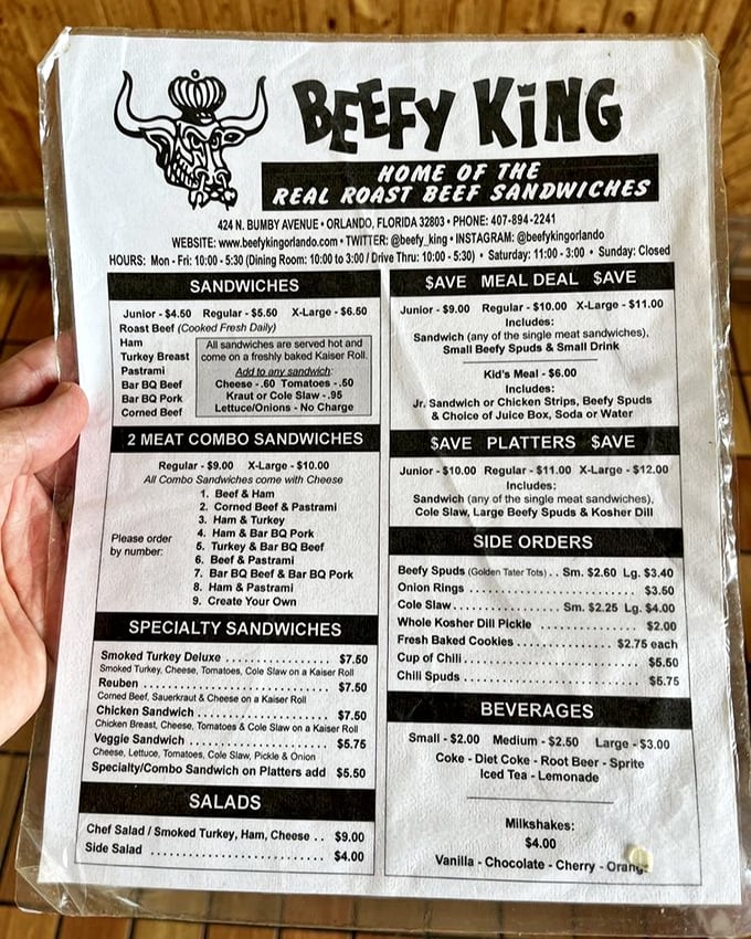 This menu isn't trying to impress with fancy fonts or trendy ingredients&mdash;it's the culinary equivalent of "I know exactly who I am."