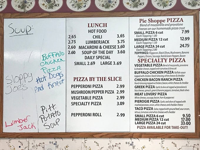 When the menu board looks this good, you know you're in for some serious comfort food magic.