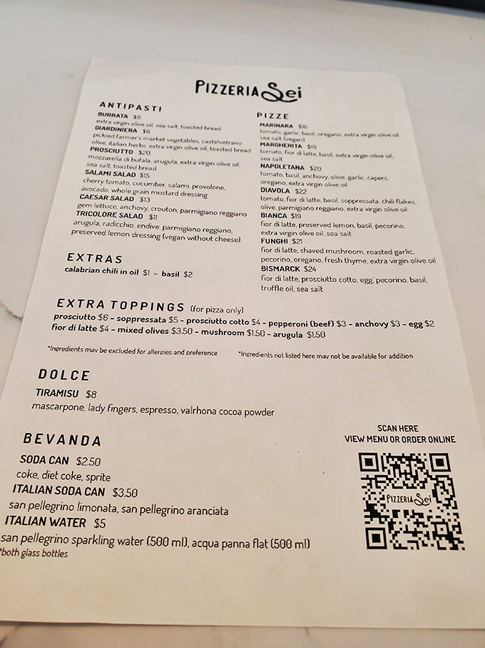 A menu of beautiful restraint. When you've mastered the classics this well, you don't need pages of options to impress.