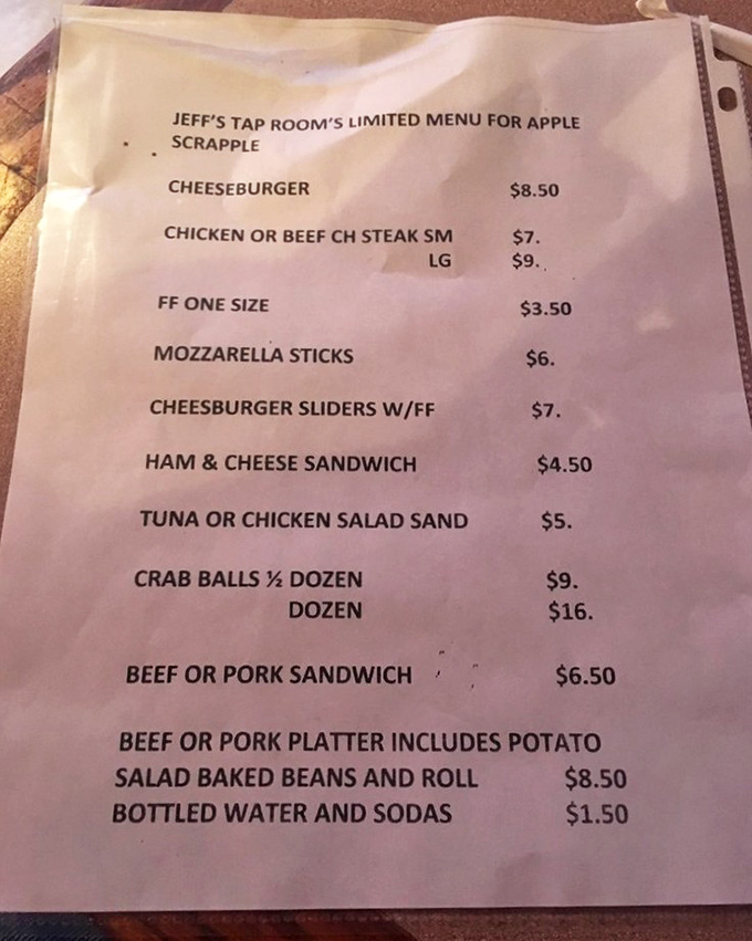 A menu that gets straight to the point&mdash;no fancy descriptions needed when the food speaks this eloquently for itself.