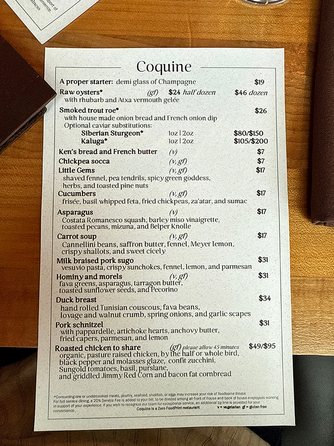 A menu that reads like poetry&mdash;each dish a carefully composed verse of seasonal ingredients. The duck confit is the sonnet you'll remember.