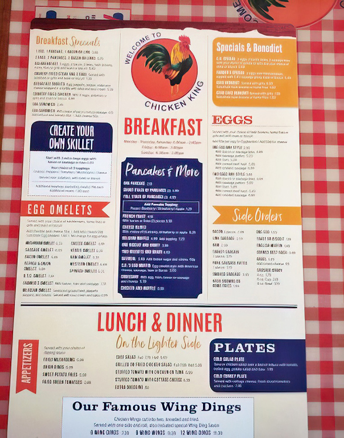 This menu reads like a love letter to hearty American dining, with options for every craving.