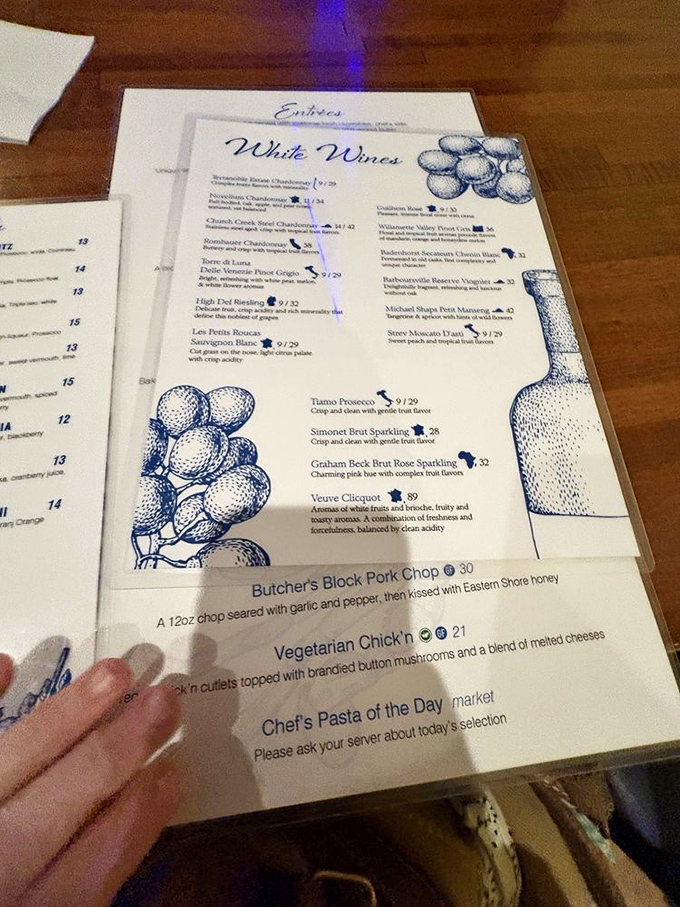 A wine list that reads like poetry for seafood lovers. Each carefully selected bottle promises to elevate those briny oysters to heavenly heights.