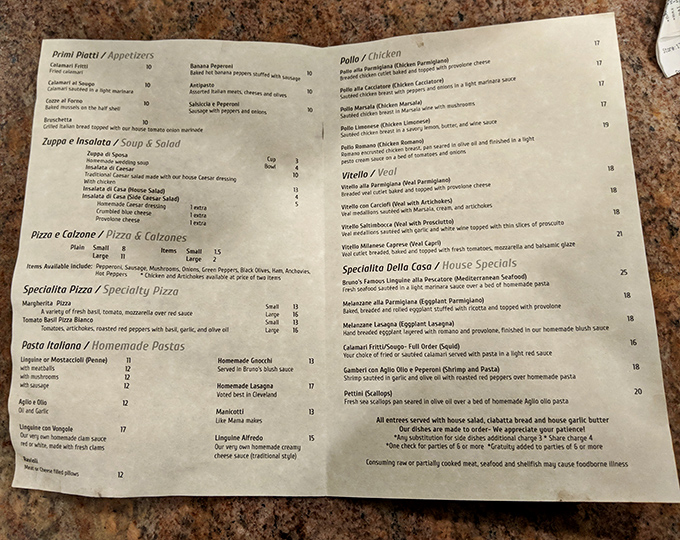 This menu reads like a love letter to Italian-American classics, each dish promising pure comfort.