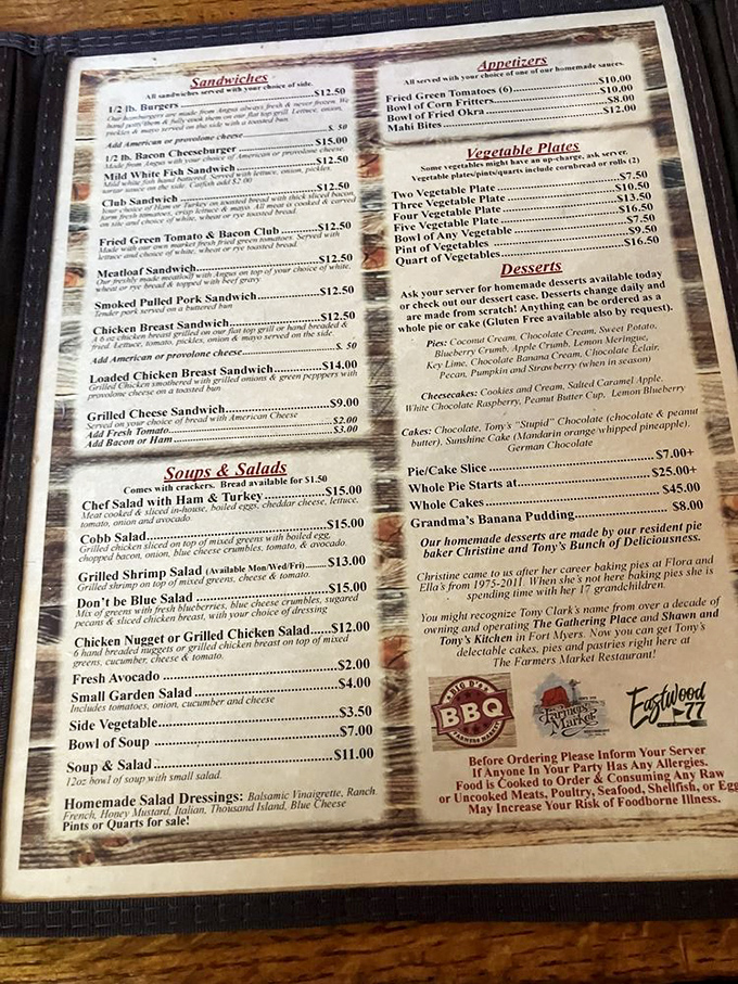 A menu that reads like a love letter to Southern cuisine&mdash;where decisions are tough and doggie bags are inevitable.