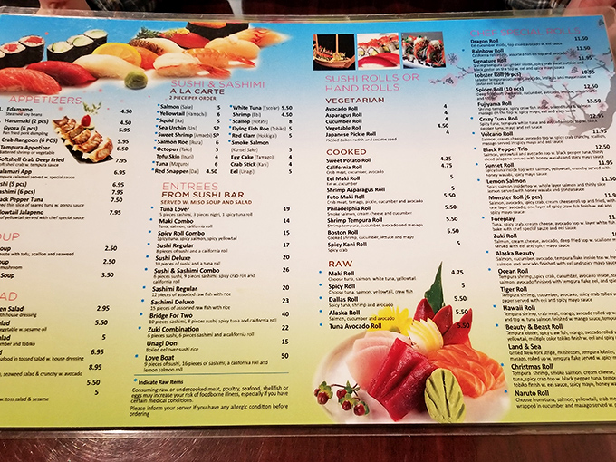 Decisions, decisions! Zuki's menu reads like a love letter to Japanese cuisine, with enough options to justify multiple visits.