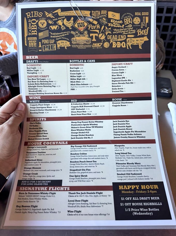 A menu that reads like barbecue poetry &ndash; notice how your eyes instinctively gravitate toward "brisket" like it's calling your name?