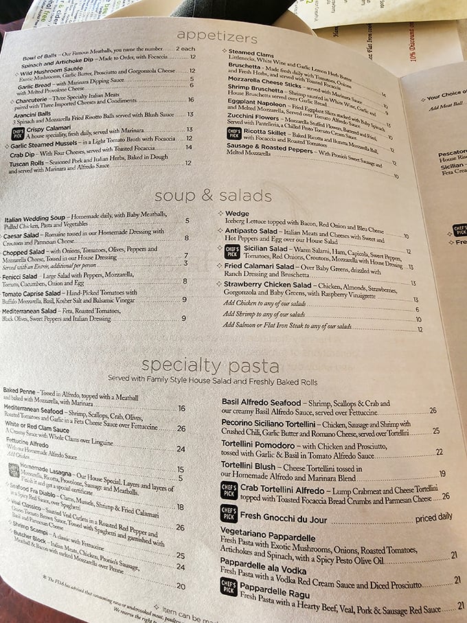 Reading this menu is like getting a love letter from Italy&mdash;each dish promising a delicious story that ends with you needing elastic waistbands.