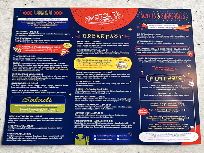 A menu that reads like a love letter to comfort food, with enough options to satisfy both your inner child and sophisticated adult palate.