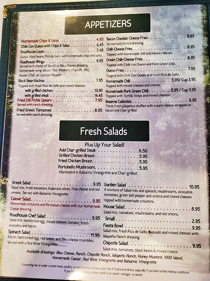 A menu that doesn't need fancy fonts or flowery descriptions&mdash;just straightforward Texas goodness that makes decision-making the hardest part of your visit.