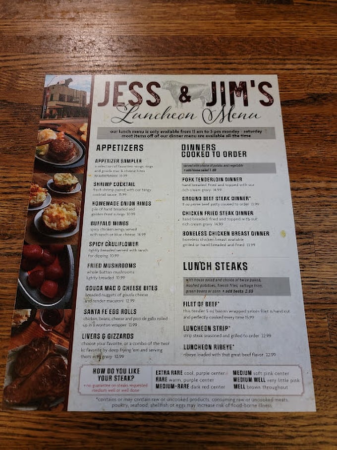 The menu reads like a love letter to beef, with appetizers that don't apologize for being indulgent and steaks that promise satisfaction.