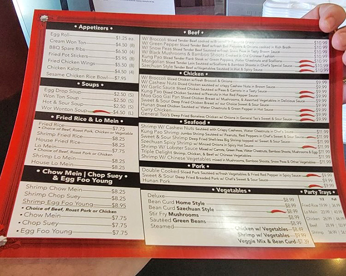 The menu board tells a story of chicken possibilities that would make Colonel Sanders nervously adjust his tie.