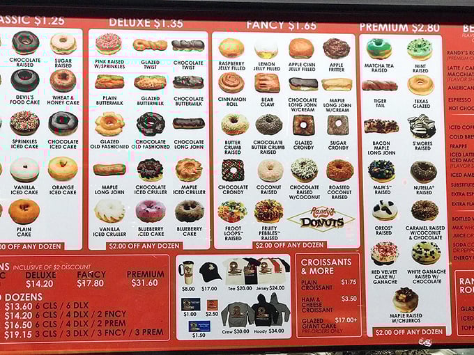 Decision paralysis has never been so delicious. The menu board at Randy's is like a sweet tooth's fantasy league draft.