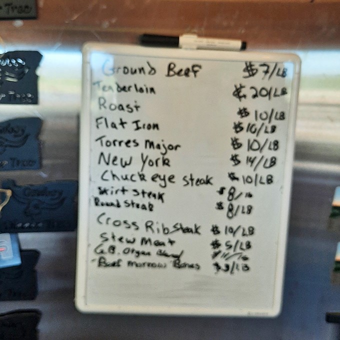 The menu board's simplicity is deceptive. Those prices aren't for appetizers, folks&mdash;they're per pound. Consider yourself warned.