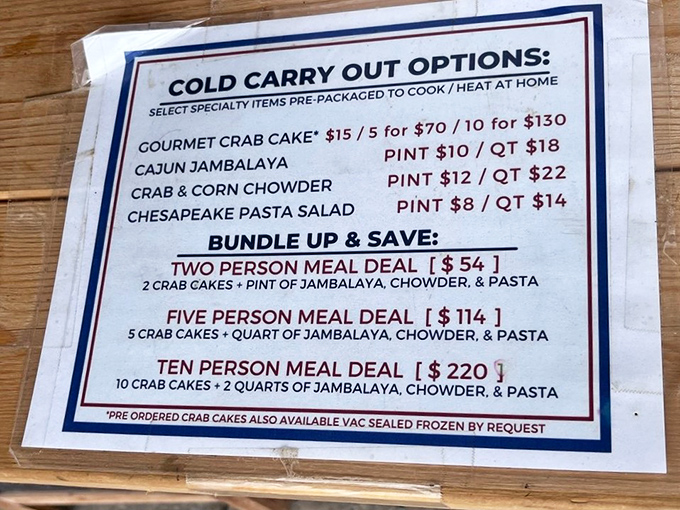 The menu board tells the delicious truth: simple offerings executed perfectly. In the seafood world, this is the equivalent of poetry.