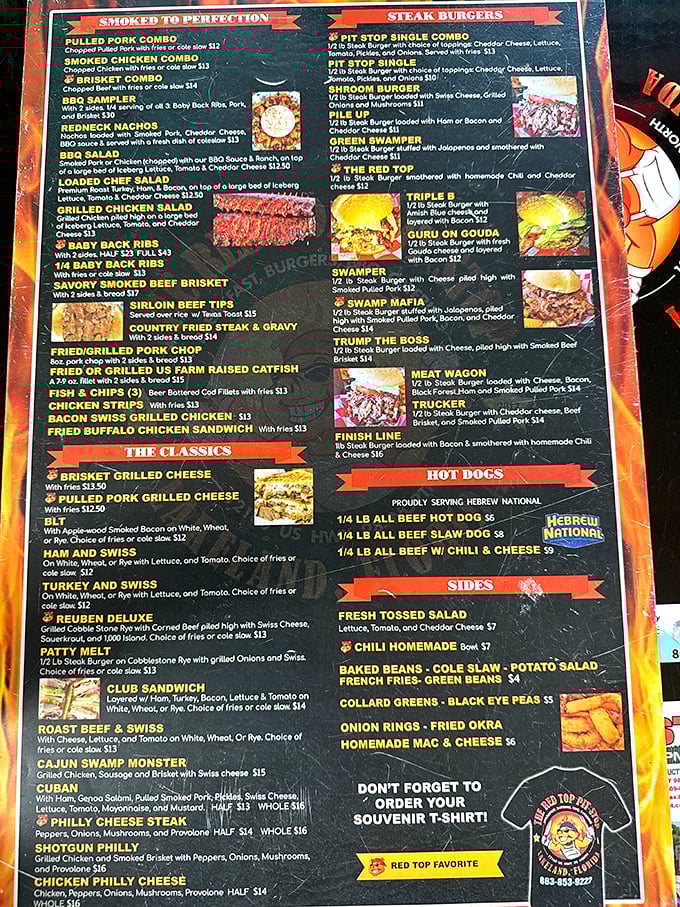 This menu isn't just a list—it's a roadmap to happiness. The hardest part isn't choosing what to eat, but what to save for next time.