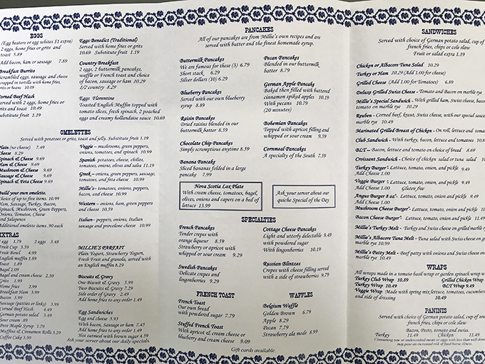 This menu isn't just a list&mdash;it's a roadmap to breakfast nirvana with more delicious detours than a cross-country road trip.