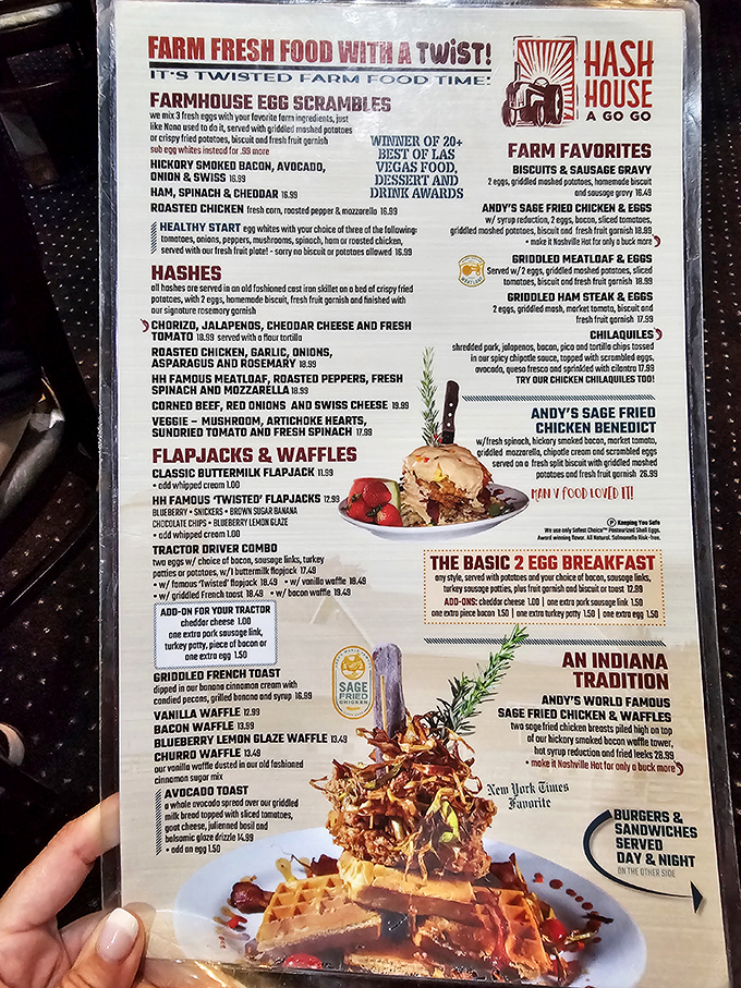 This isn't just a menu&mdash;it's a manifesto of morning magnificence, where every dish comes with its own architectural blueprint.