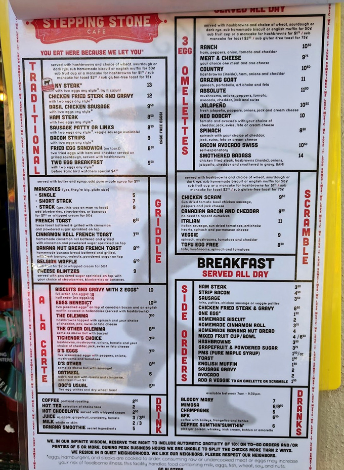 A menu that doesn't just list food&mdash;it tells stories. "You eat here because we let you" isn't just sass, it's a philosophy.