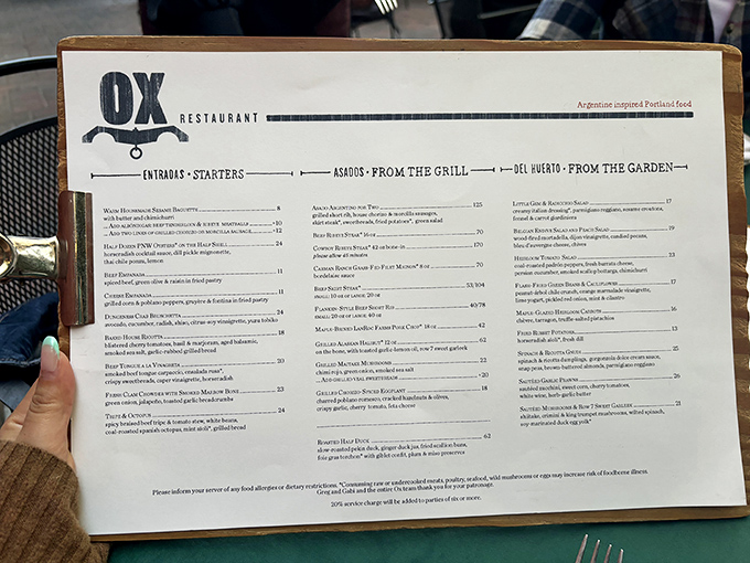 This isn't just a menu&mdash;it's a roadmap to flavor country, with "Asados" as the capital city.